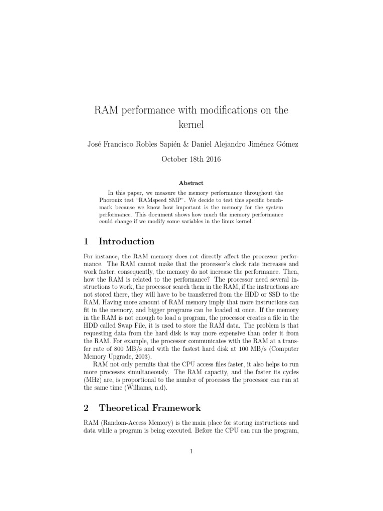 Operative Systems Midterm Project | PDF | Random Access Memory | Central Processing Unit