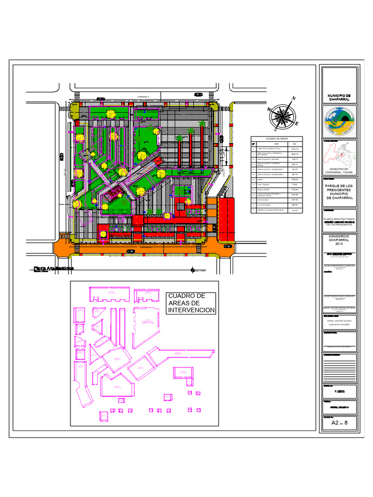 Plano Areas Parque Chaparral | PDF