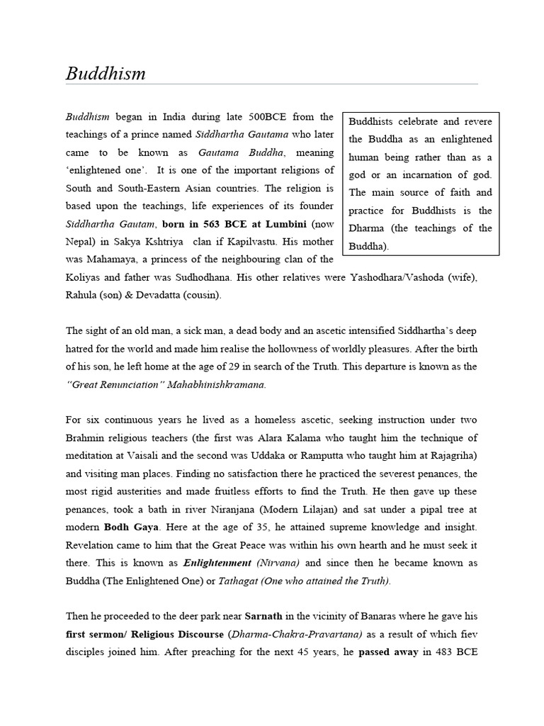 Rise of Buddhism | PDF | Bodhisattva | Noble Eightfold Path