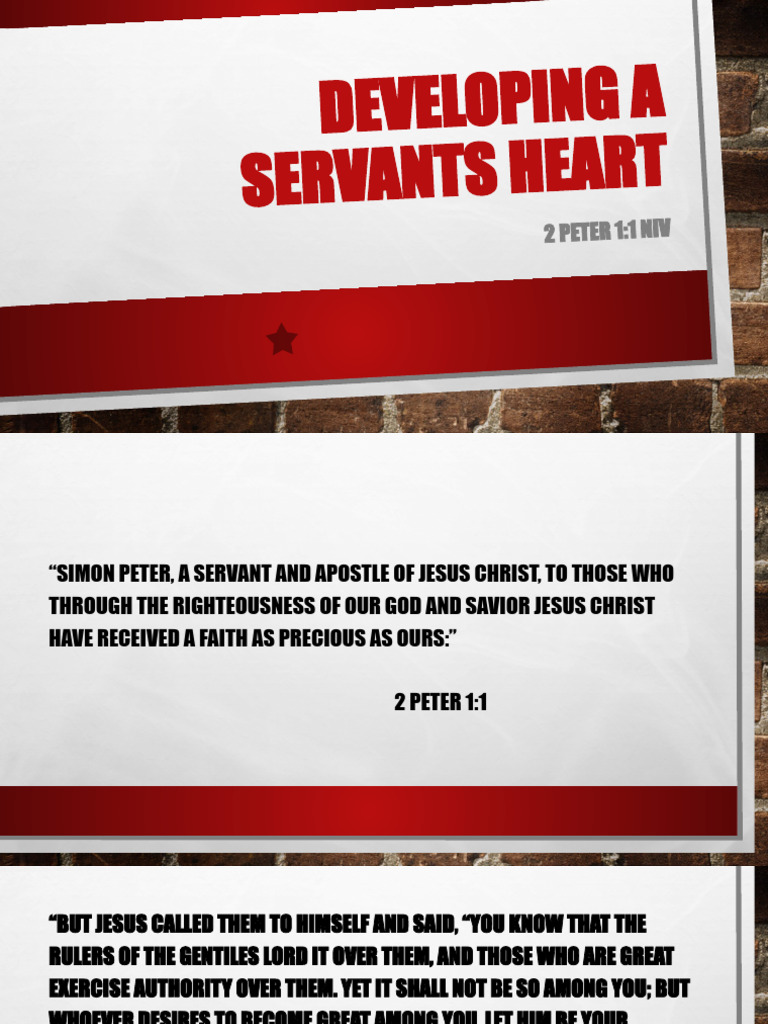 Developing a Servant's Heart Guide | PDF | Religion & Spirituality