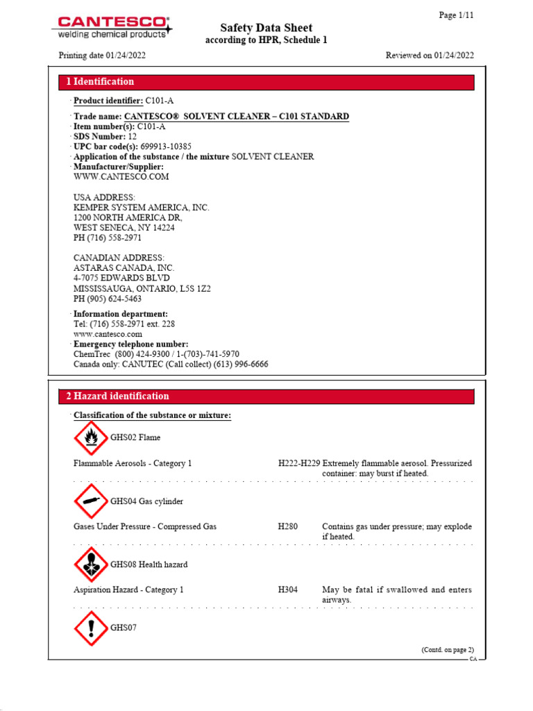 Msds Sds k803w En | PDF | Dangerous Goods | Occupational Safety And Health