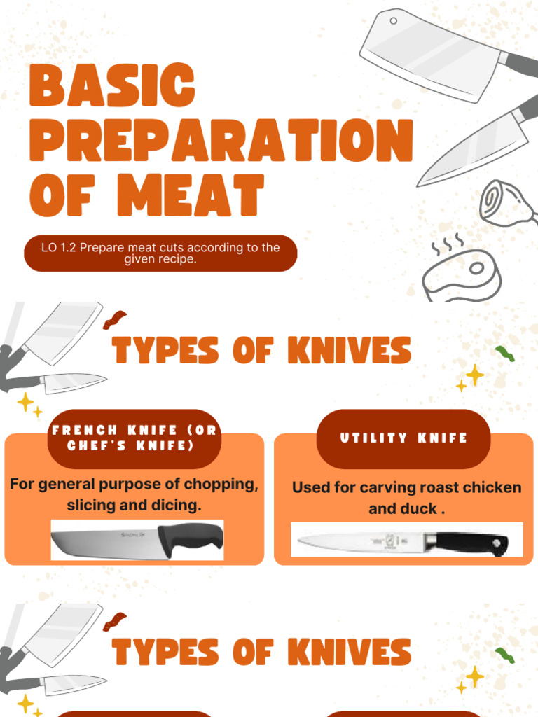 4TH - Week 2 - Basic Preparation of Meat | PDF | Steak | Knife 4TH - Week 2 - Basic Preparation of Meat | PDF | Steak | Knife