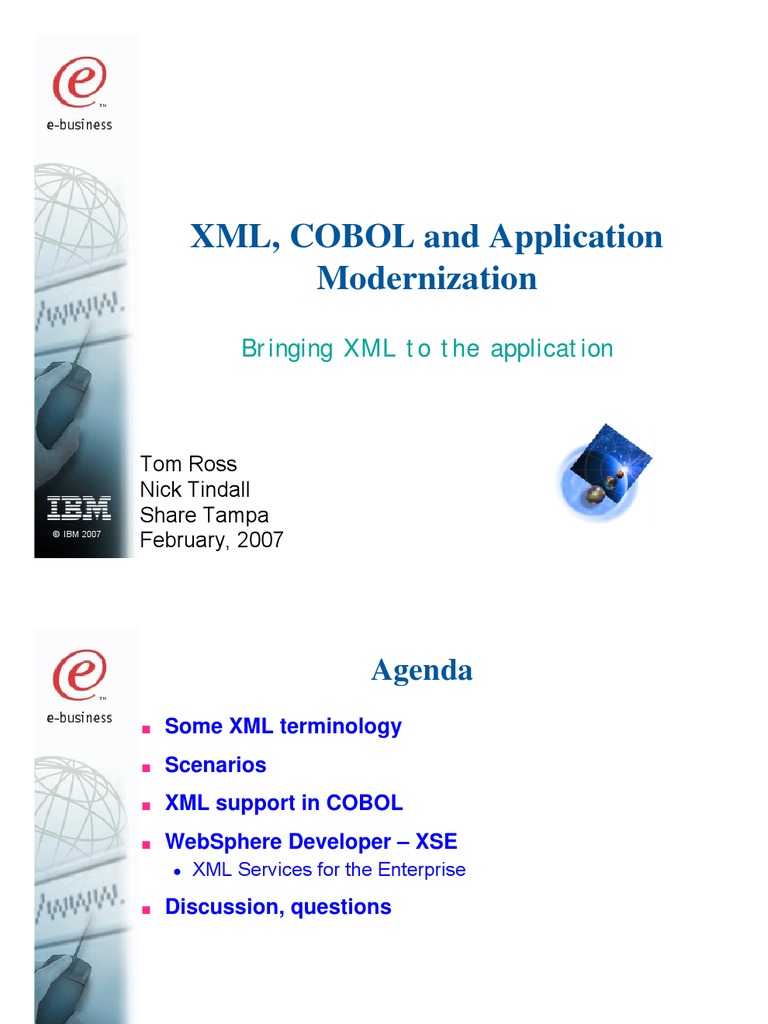Xml Cobol And Application Pdf Web Service Xml