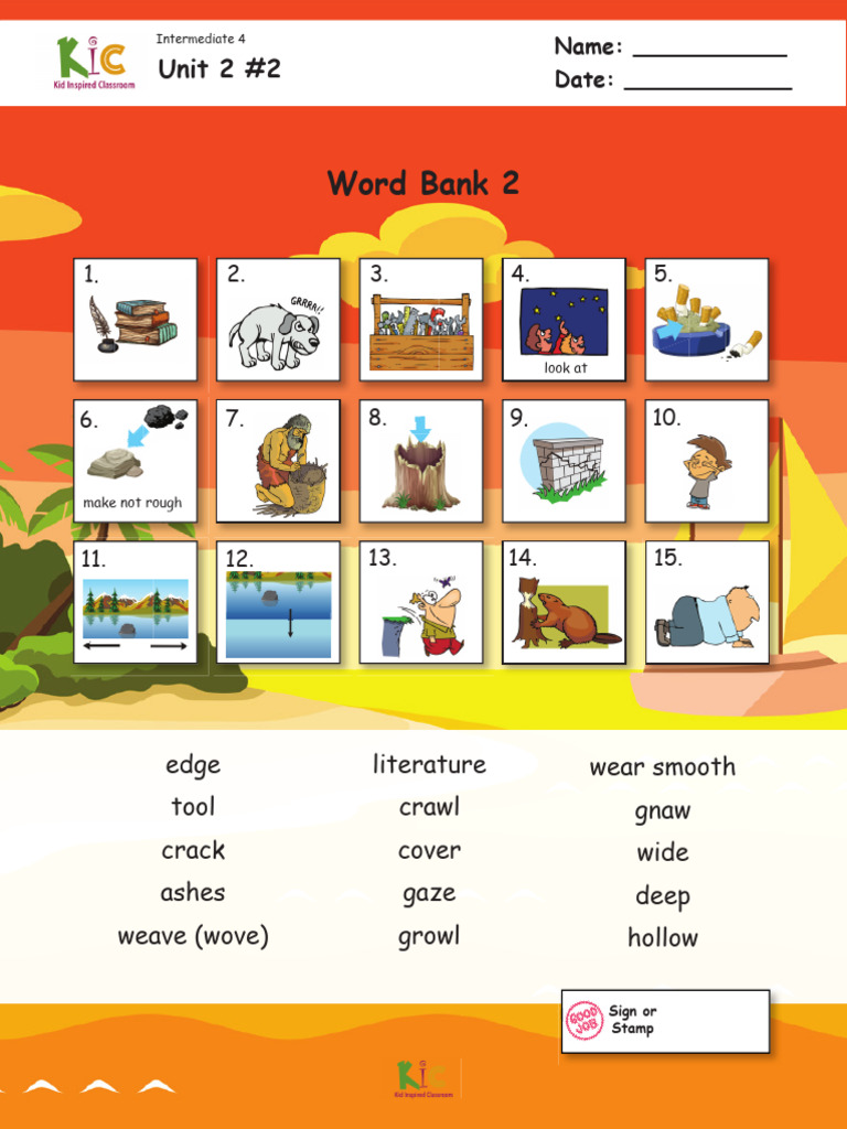 I4 U2 Vocabulary Lesson 2 | PDF | Subject (Grammar) | Verb