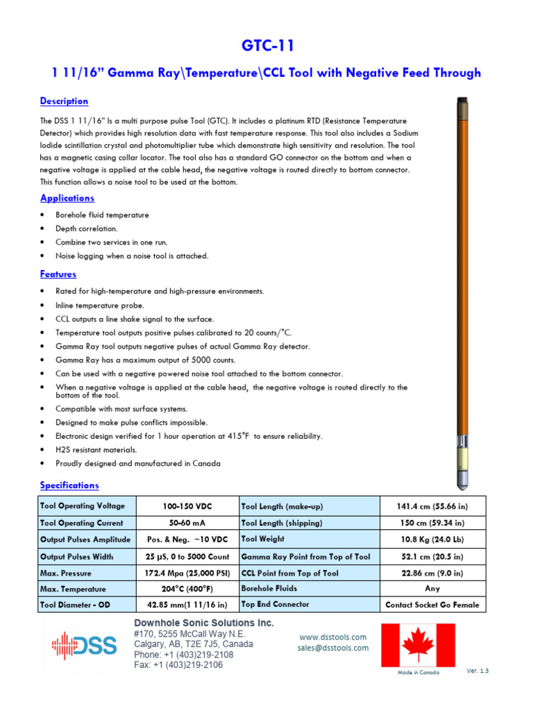GTC 11 Spec Sheet V1.3 | PDF | Electrical Connector | Manufactured Goods