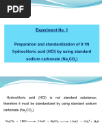 Preparing 1 M HCl Solution Guide | PDF