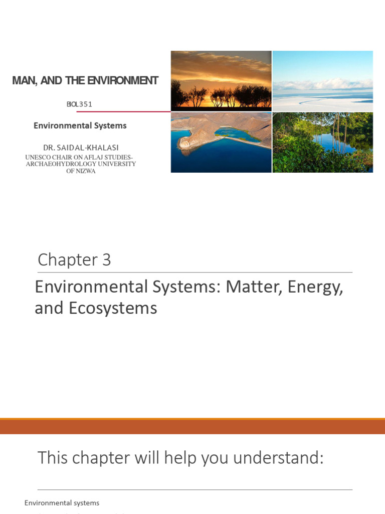 Chapter 3 Environmental Systems-4 | PDF | Natural Environment | Earth Sciences
