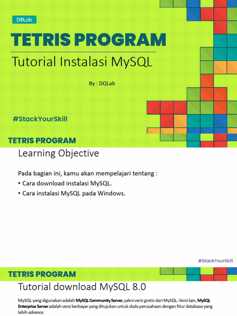 TETRIS Tutorial Mysql | PDF