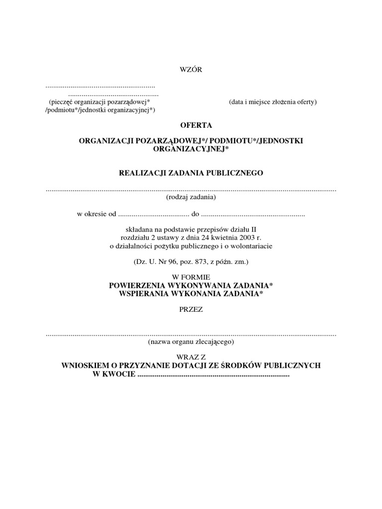 Wzór Oferty - Wersja PDF - 006 - 010 - 004 - 001 - 111613 | PDF