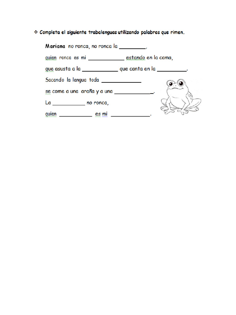Completa La Rima | PDF