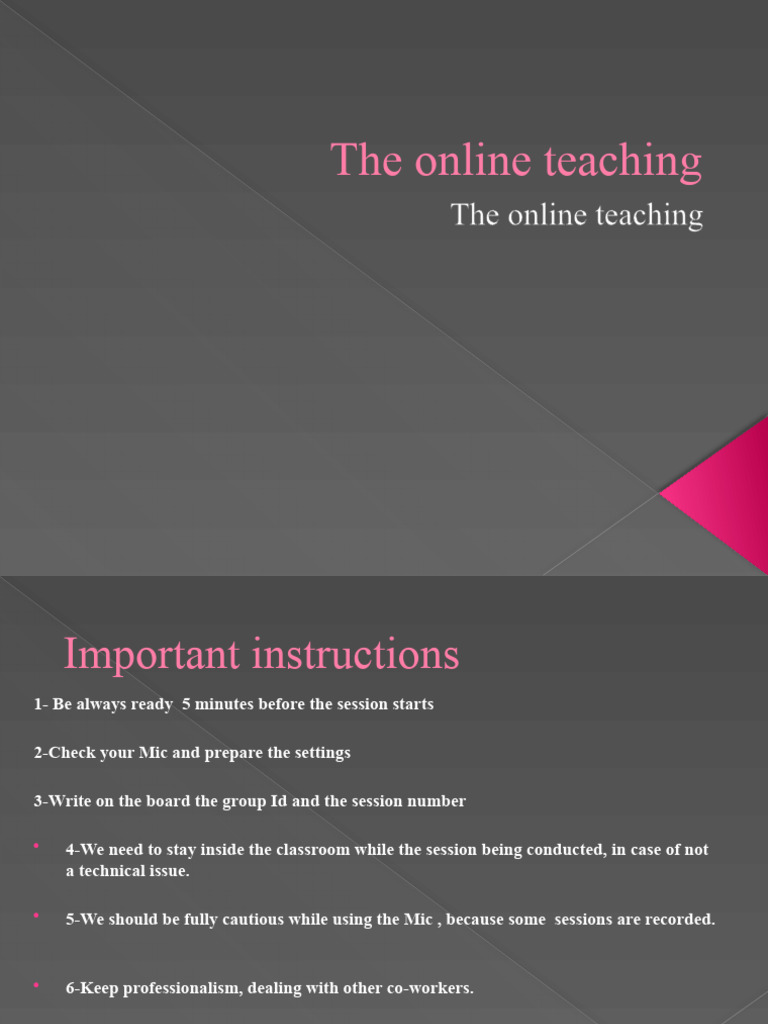 online teaching [Autosaved] | PDF | Teachers | Cognitive Science