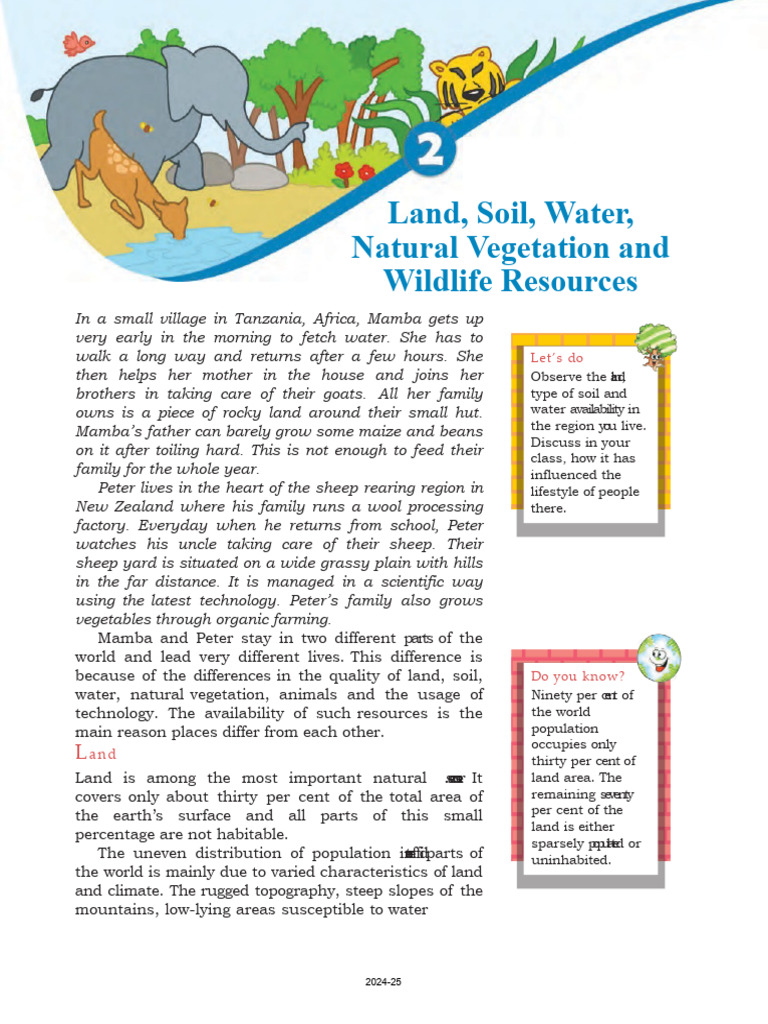 Land, Soil, Water, Natural Vegetation (Class 8) Chapter-2, GEOGRAPHY ...