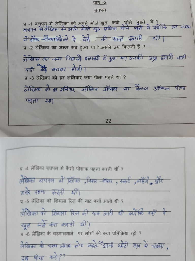 Hindi Assignment: Second Term Guide | PDF