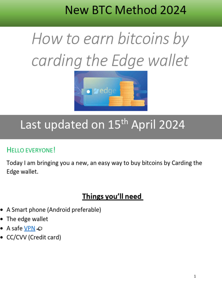 Carding Bitcoins in 2024 | PDF | Bitcoin | Credit Card