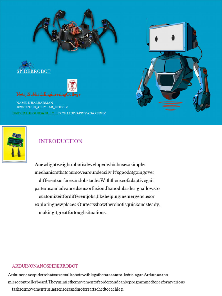Arduino Nano Spider Robot - 10900721016 | PDF