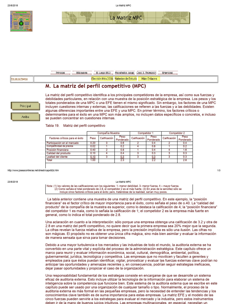 La Matriz MPC | PDF | Auditoría | Business