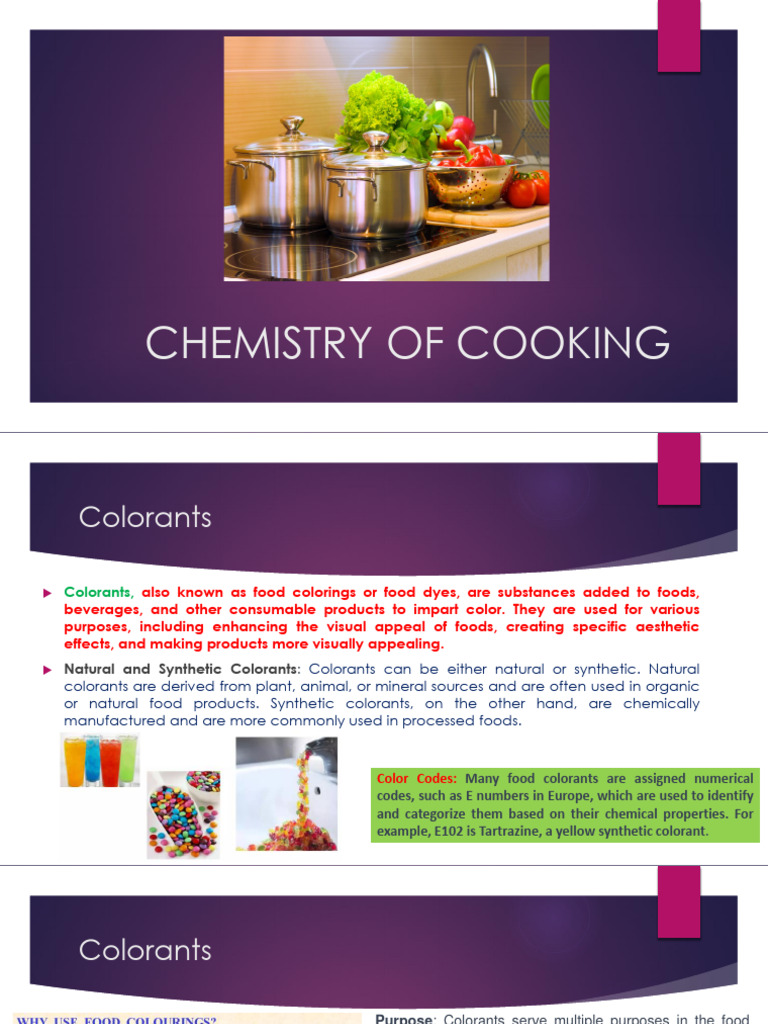 Chemistry of Cooking | PDF | Foods | Chemistry
