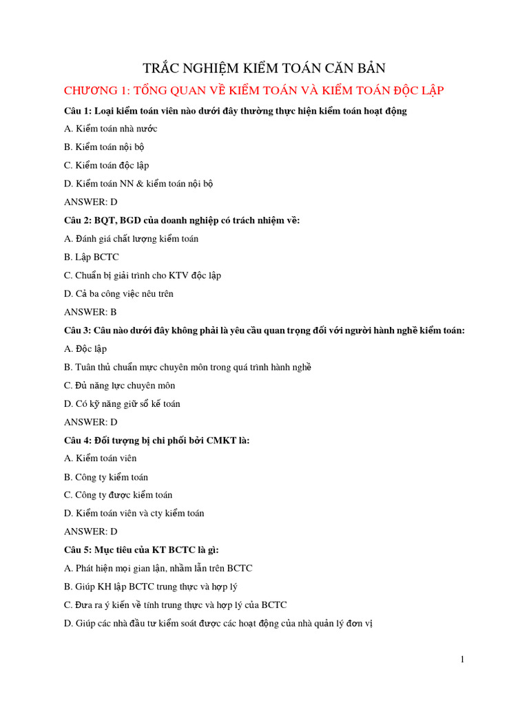 TN KTCB Trac Nghiem KTCB | PDF