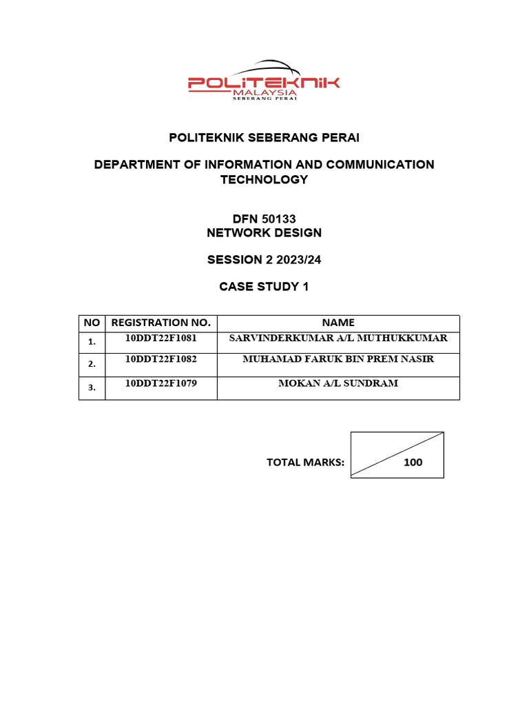 Case Study - Network Design | PDF | Computer Network | Router (Computing)
