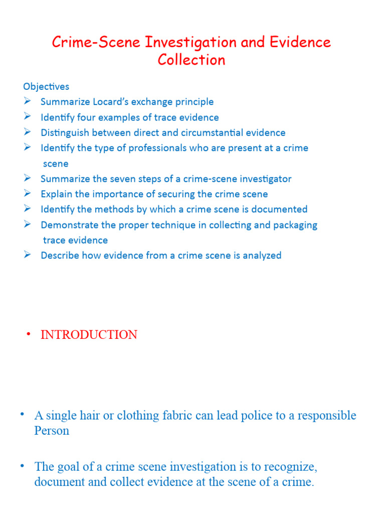 Crime Scene Investigation Techniques | PDF | Crime Scene | Forensic Science
