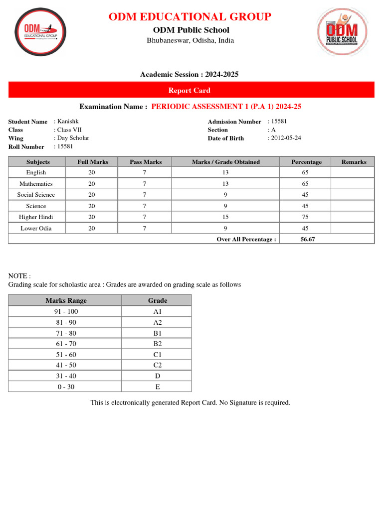 Stud Exam Card | PDF | Educational Assessment And Evaluation ...