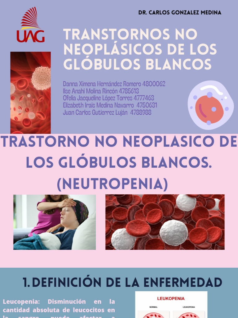 Trastornos No Neoplasicos de Glóbulos Blancos. | PDF | Leucocito | Infección