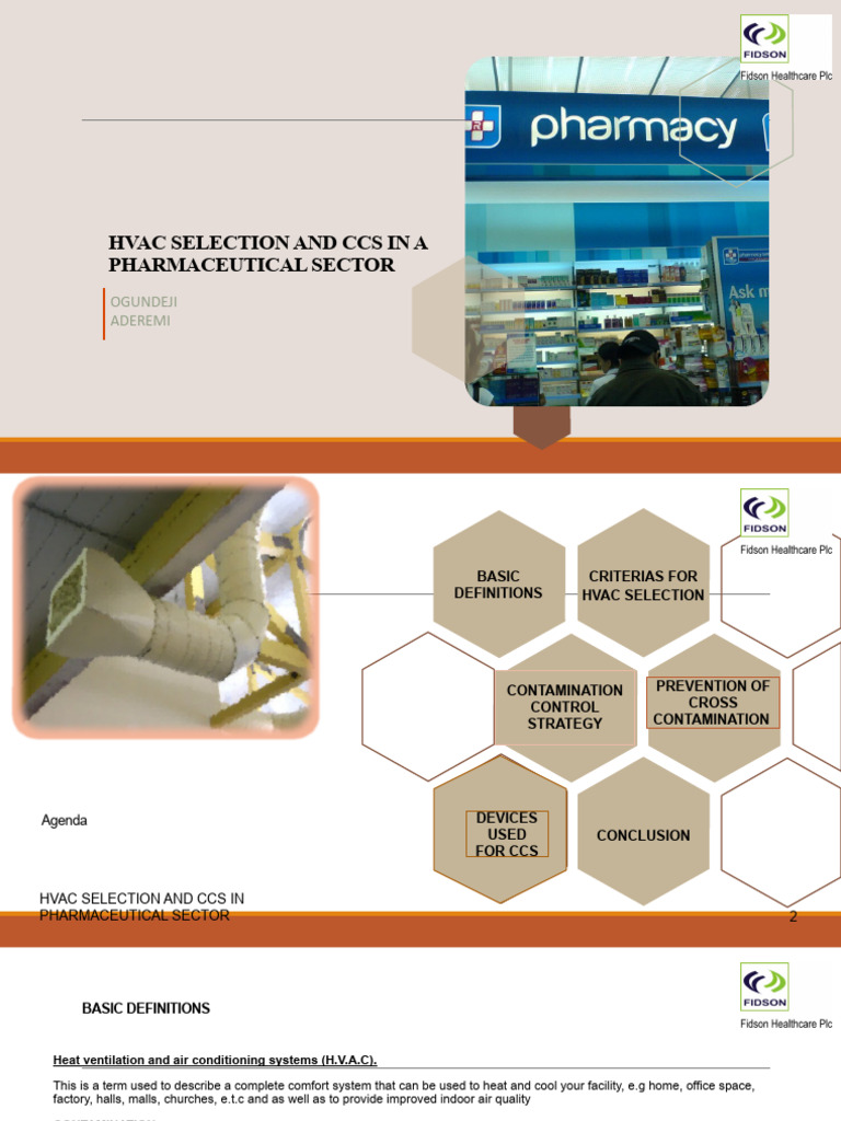 Hvac Selection and Ccs in Pharmaceutical Industry | PDF
