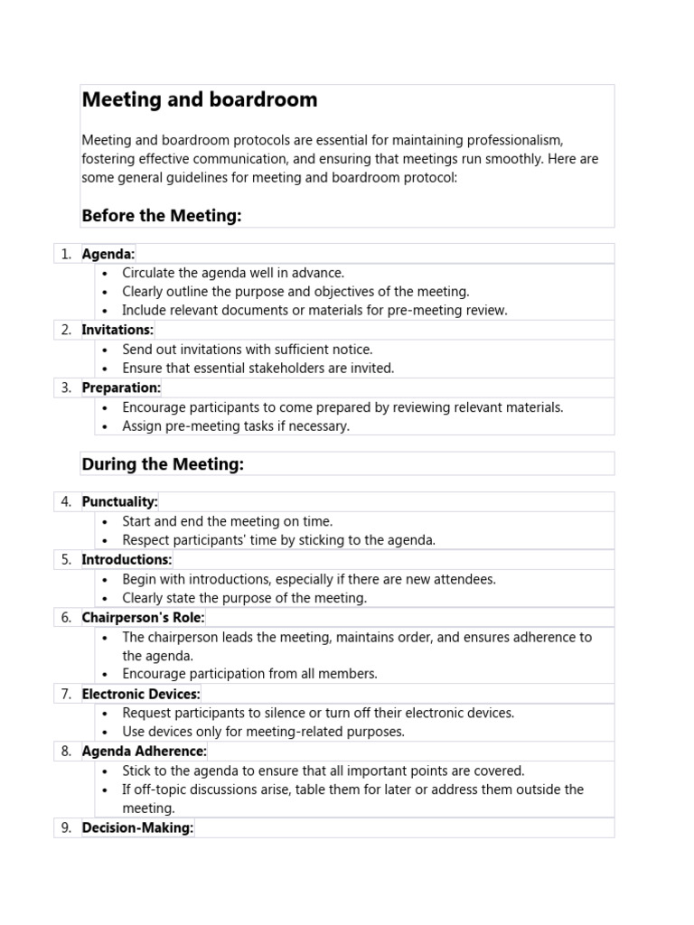 Meeting and Boardroom | PDF | Board Of Directors