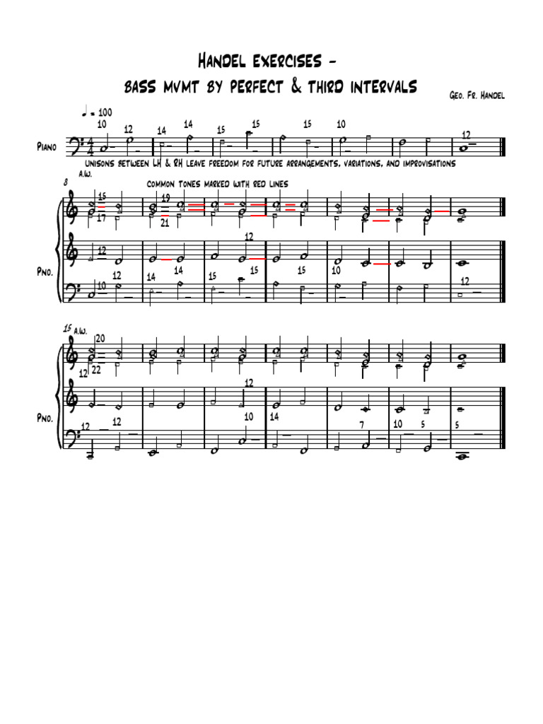 Piano Exercises and Harmonization Techniques | PDF | Music Theory ...