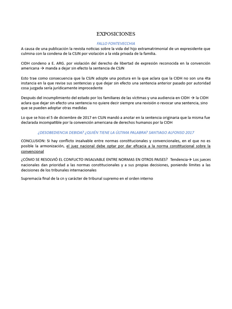 EXPOSICIONES | PDF | Derecho