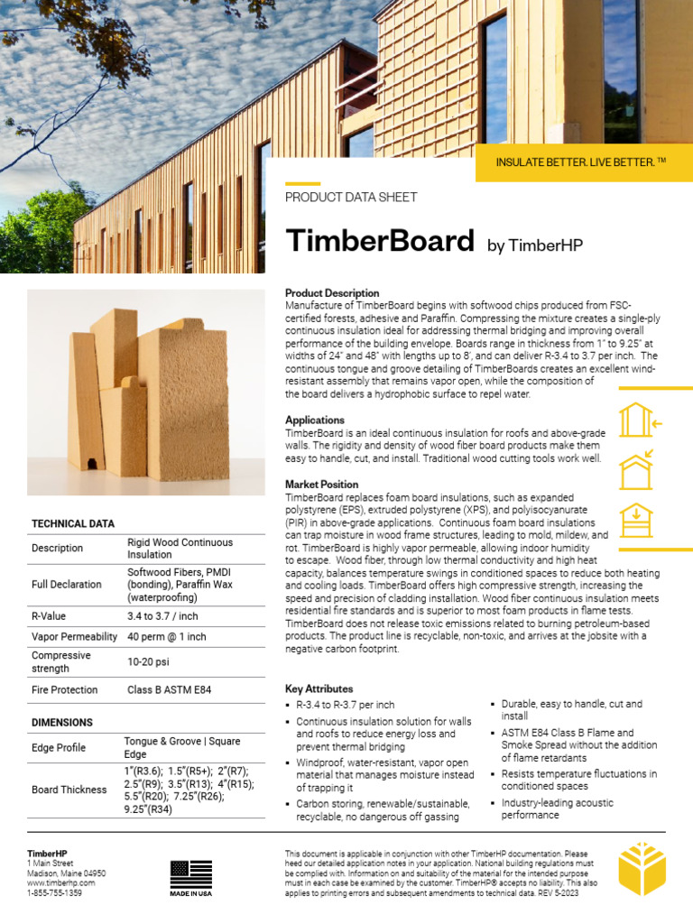 TimberHP Product Insulation - Board | PDF | Polystyrene | Building ...