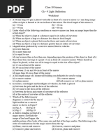 Class 10 Science Worksheet Light | PDF