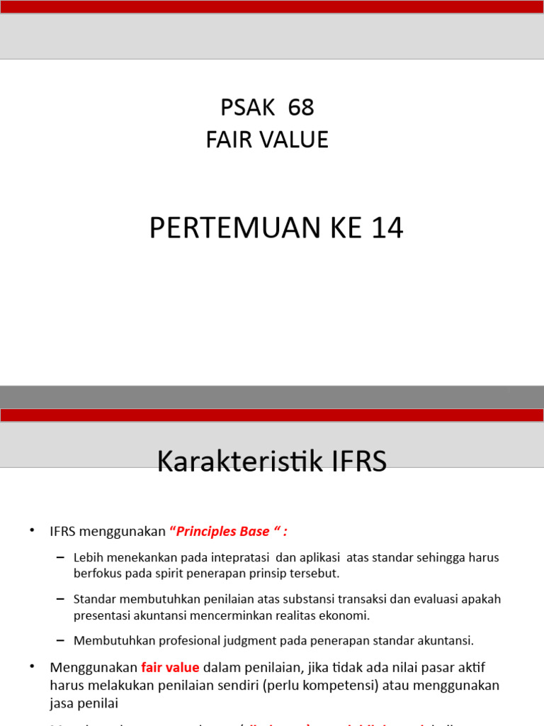 Materi Ke 14 Nilai Wajar Mhs - Bu Eni | PDF