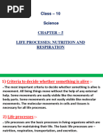 Class 10 - Life Processes | PDF | Nutrition | Diet & Nutrition