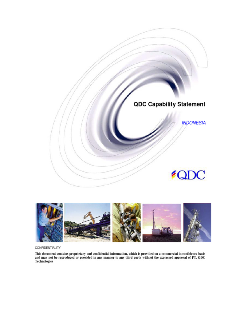 02.00 - QDC - CAPABILTY STATEMENT | PDF | Project Management | Quality Management