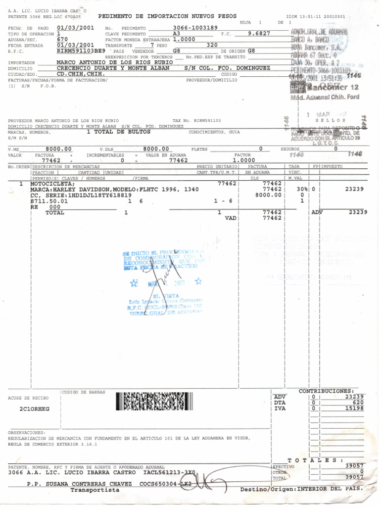 Pedimento Pug | PDF