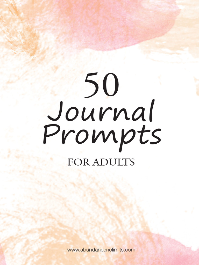 Daily Journal Prompts For Adults | PDF | Psychology | Behavioural Sciences