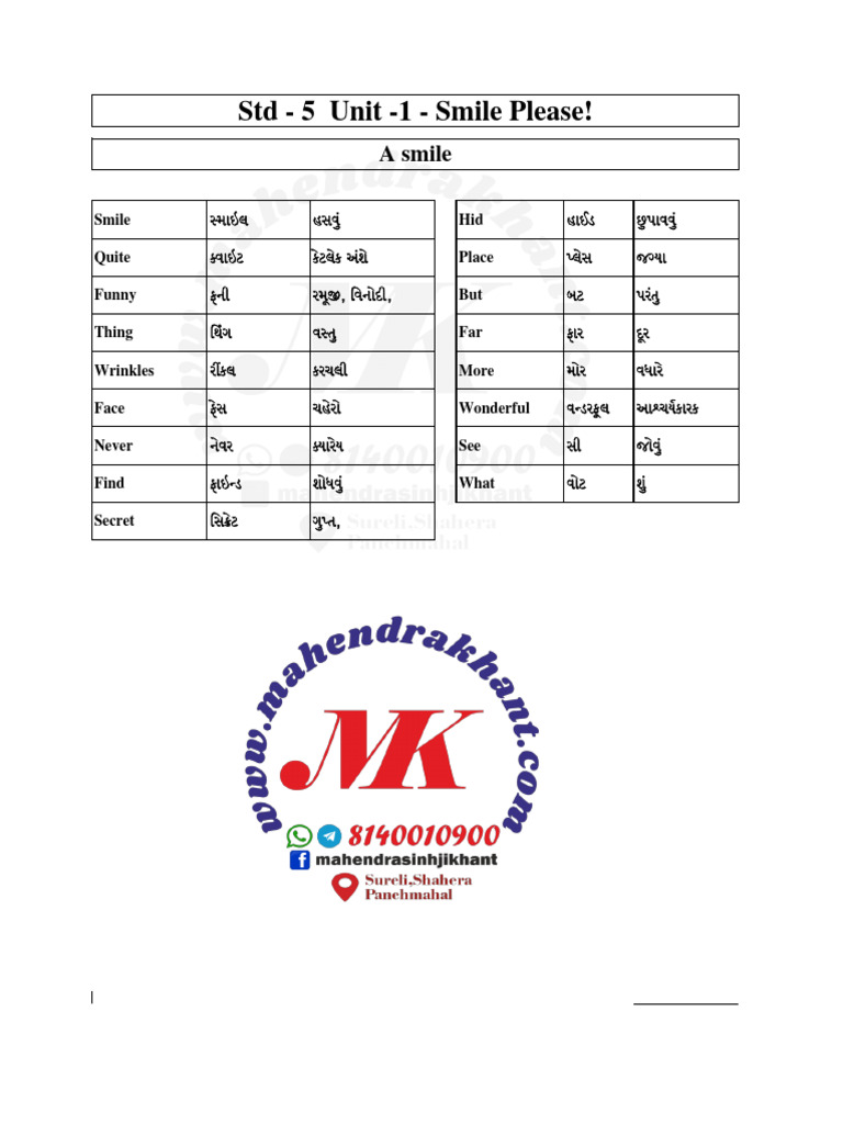 ENG-STD-5-UNIT-1 | PDF