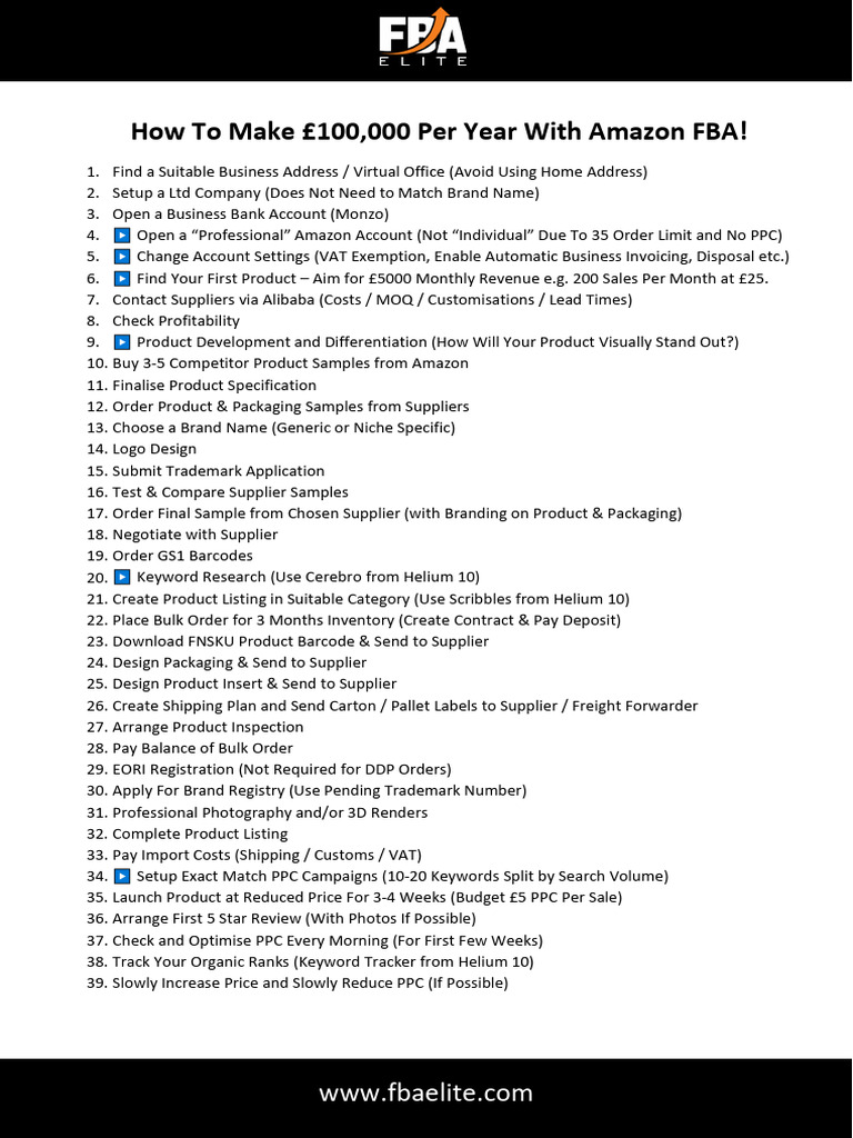 How To Make 100000 Per Year With Amazon FBA | PDF | Brand | Packaging And Labeling