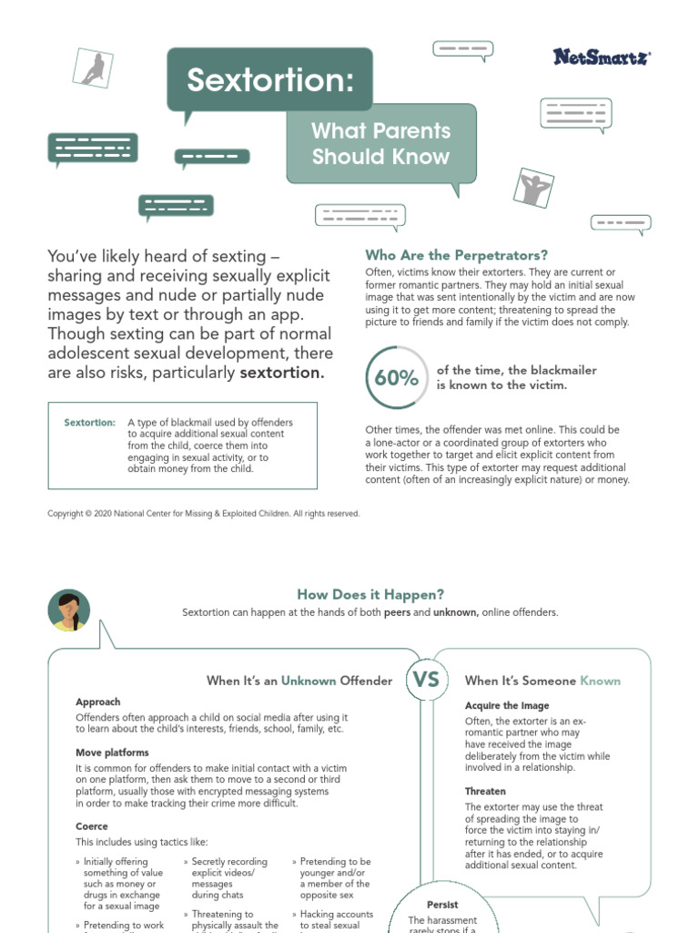 Sextortion What Parents Should Know | PDF | Social Psychology ...
