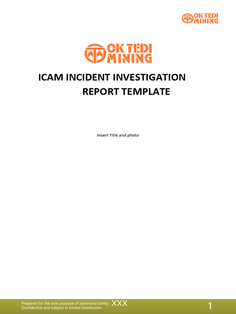 ICAM Incident Investigation Report Template | PDF | Audit