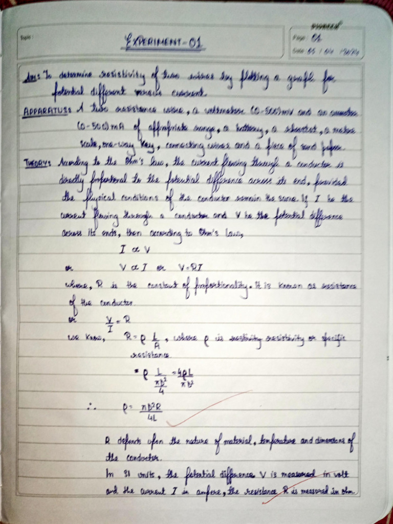 Experiment 1-3 Physics | PDF