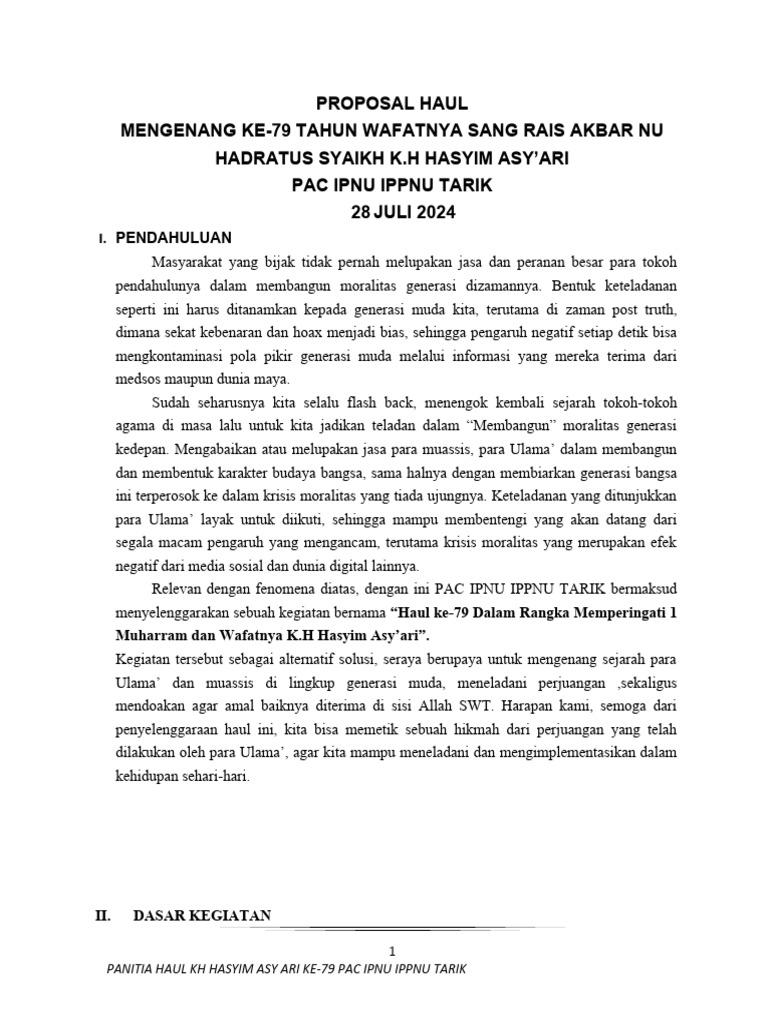 Proposal Haul 2 | PDF