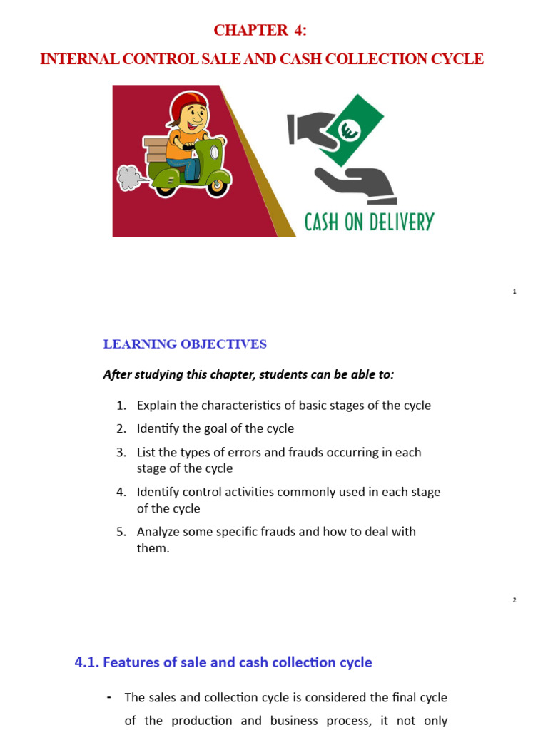 Chapter 4 Internal Control Sales and Cash | PDF | Invoice | Internal ...