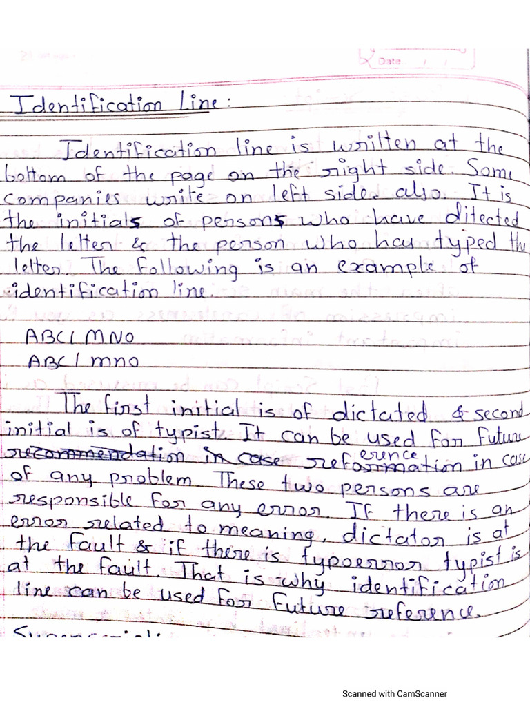Identification Line | PDF