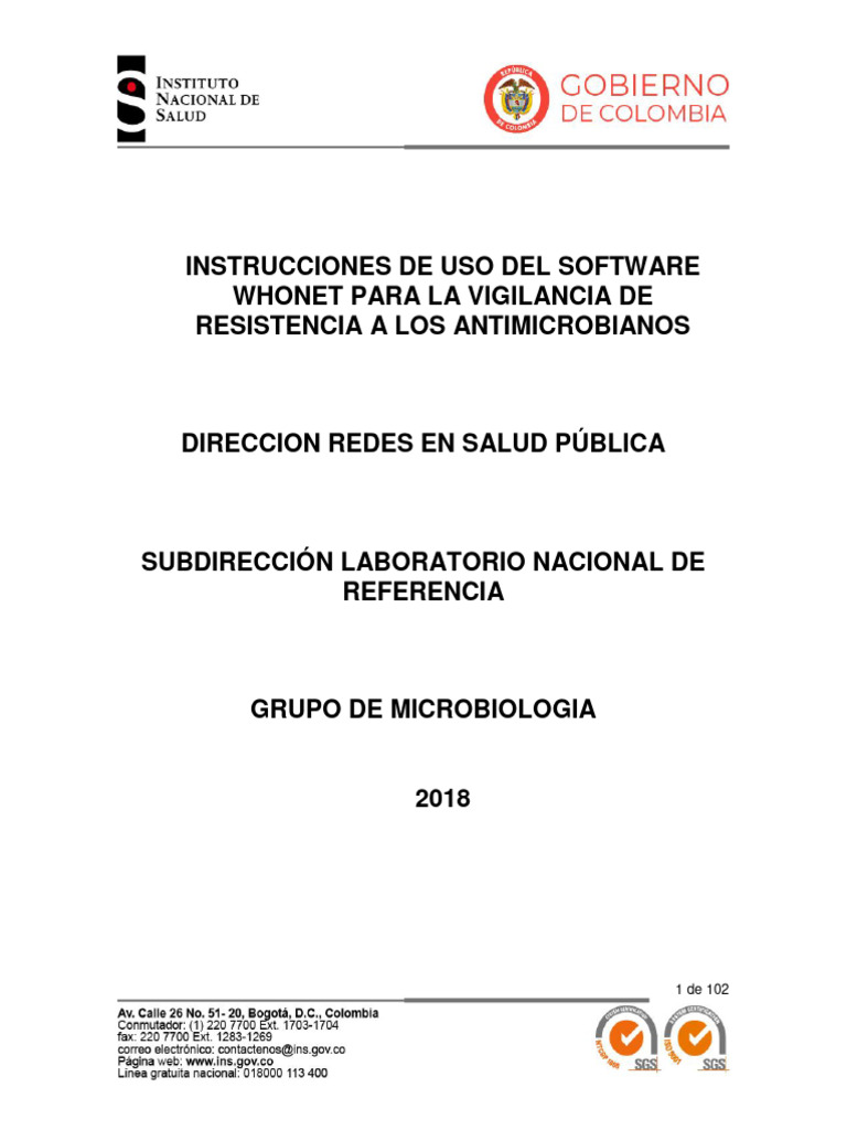 Manejo Software Whonet para La Vigilancia de Resistencia Antimicrobiana ...