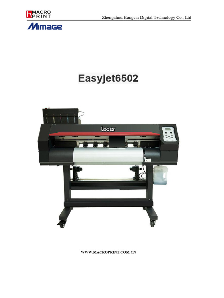 Mimage DTF Printer Manual | PDF | Internet Protocols | Ip Address