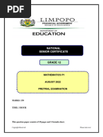 Mathematics Grade 11 P2 Nov 2024 LDOE | PDF | Mathematics
