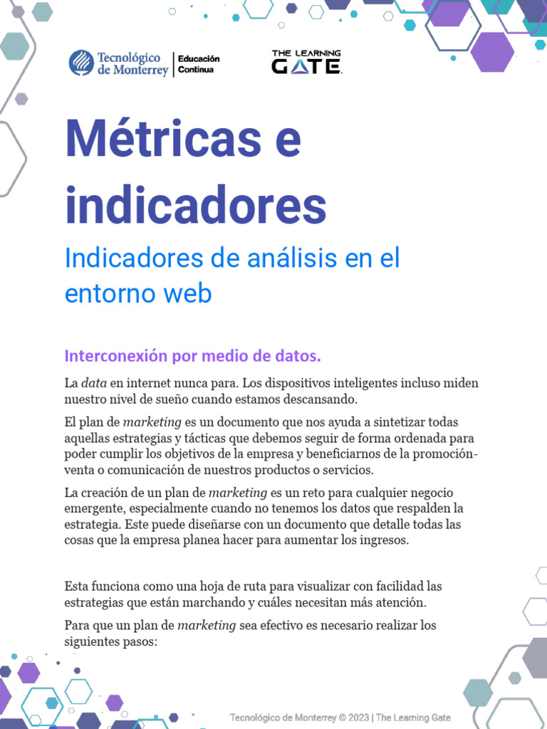 1.3 A Fin de Lección - Indicadores de Análisis en El Entorno Web - Resumen | PDF | Cookie HTTP ...