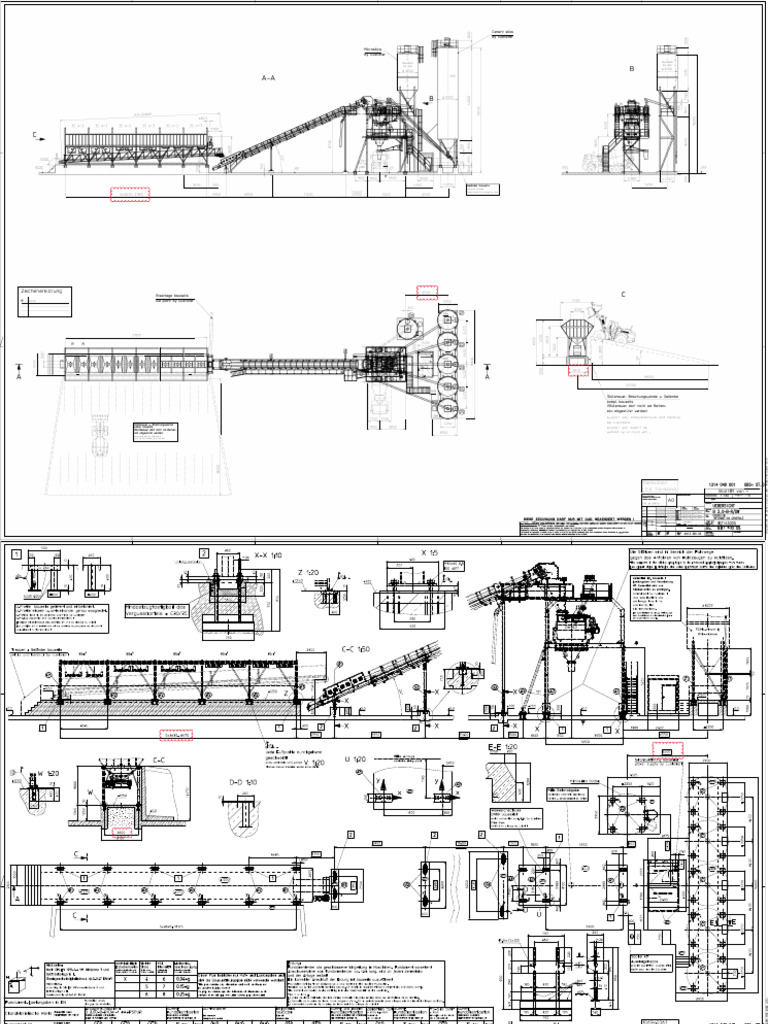 Batch Plant Foundation Drawing | PDF